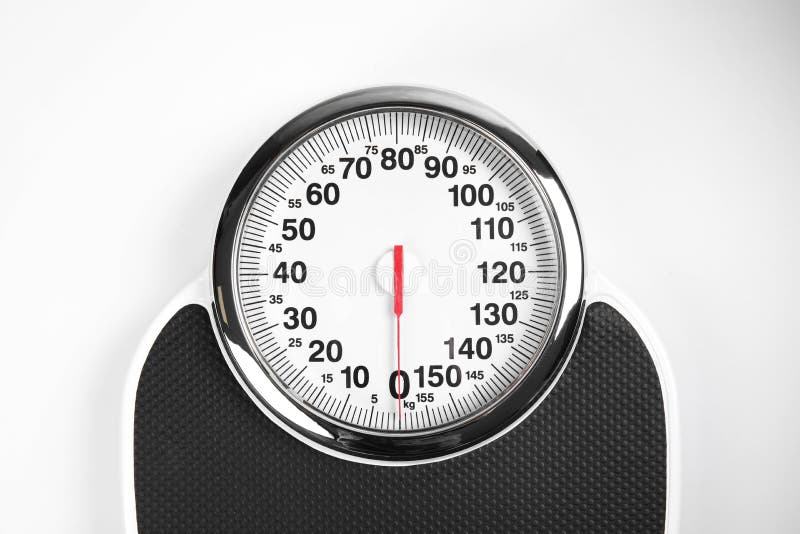 Modern Scales Isolated on White Stock Image - Image of healthy ...