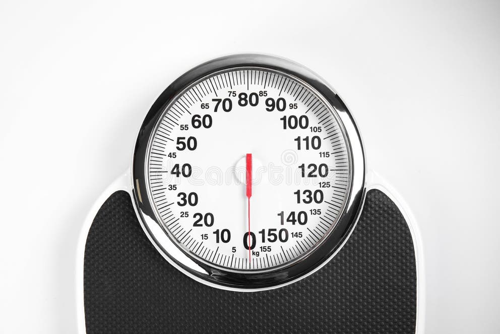 Modern Scales Isolated on White Stock Image - Image of healthy ...