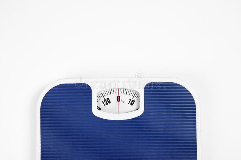 Modern Scales and Tape Measure Isolated on White Stock Image - Image of ...