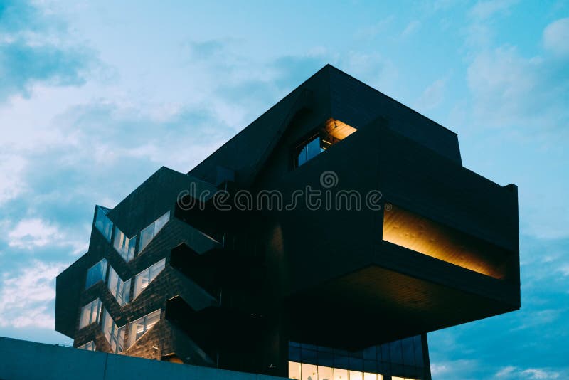 Modern Scenery of Futuristic Architecture Stock Photo - Image of ...