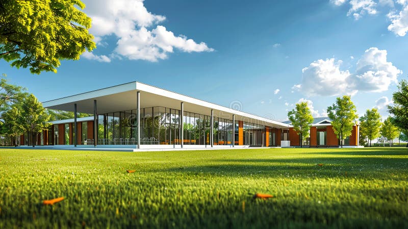 Sleek Modern School Design: Architectural Marvel of Glass and Steel ...