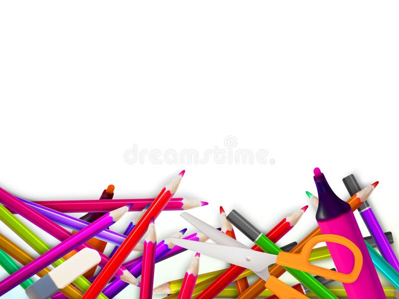 Modern School Background with Copyspace. EPS10 Stock Vector ...