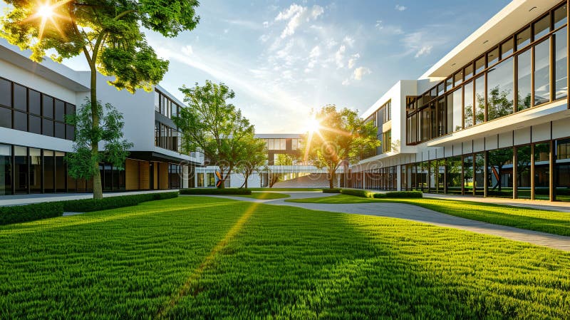 Sleek Modern School Building Design: Clean Lines & Contemporary ...