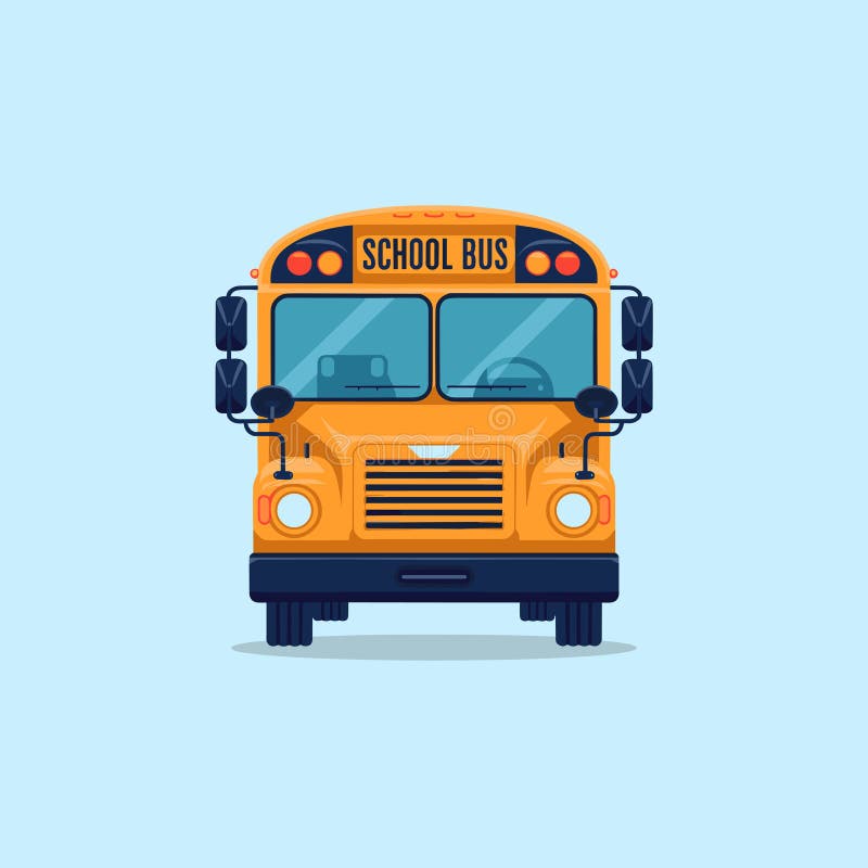 Modern School Bus with Spacious Seating and Large Windows Stock Vector ...