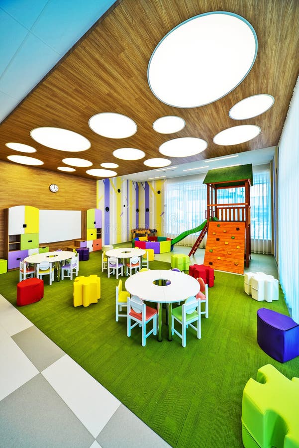 Modern school interior . stock image. Image of bright - 42467441
