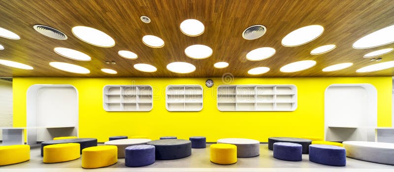 Modern school interior . stock photo. Image of design - 42467512