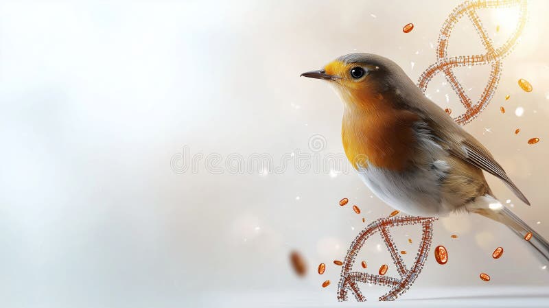 Modern Science Bird Pattern Illustration Stock Illustration ...