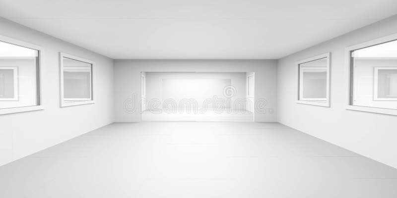 Modern Science Lab Factory Environment with Windows 3d Render ...