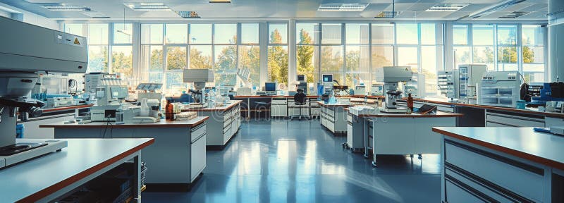 Modern Science Laboratory with Analytic Equipment for Pharmaceutical ...