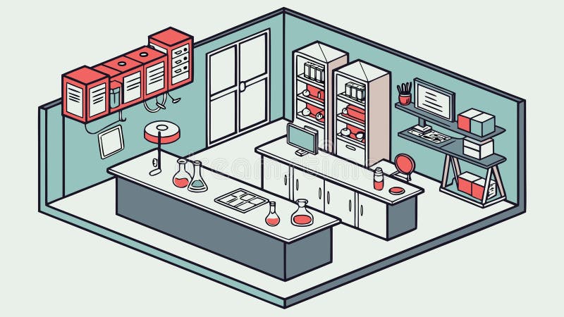 Laboratory Interior Isometric Design Stock Illustrations – 402 ...