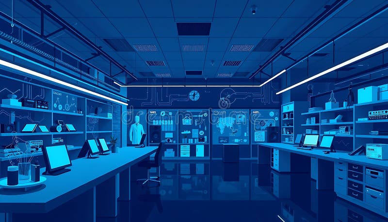 Modern Science Laboratory Interior, a Workspace for Research and ...