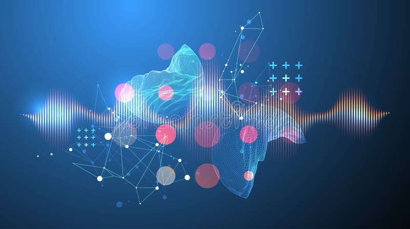 Modern Science Technology Abstract Background Using Circle Shapes ...