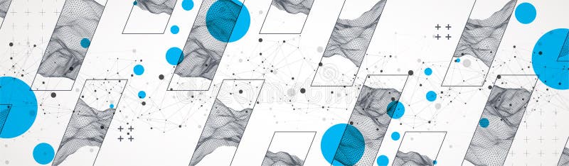 Modern Science or Technology Elements in Square. Trendy Abstract ...