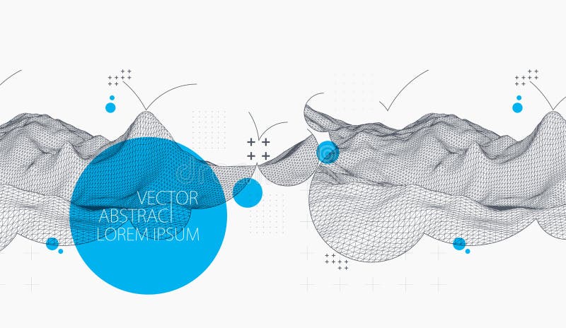 Modern Science or Technology Elements. Trendy Abstract Background ...