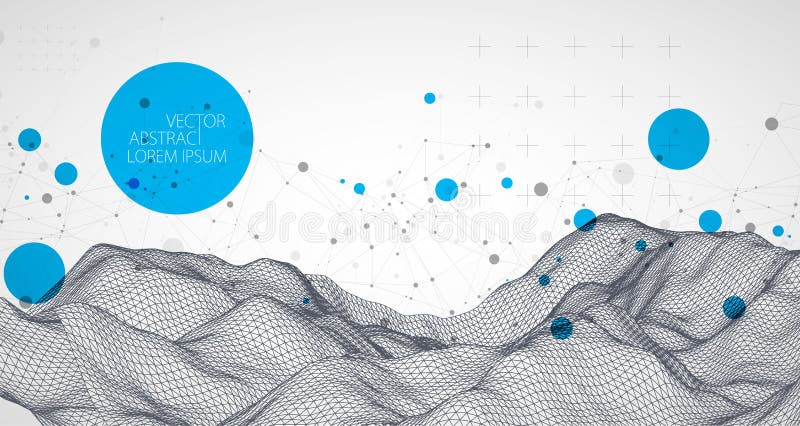 Modern Science or Technology Elements. Trendy Abstract Background ...