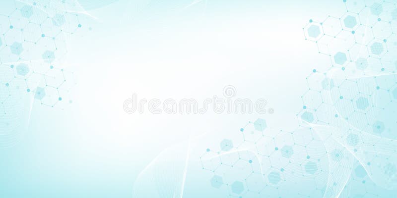 Modern Scientific Abstract Background with Hexagon Shapes, Lines and ...
