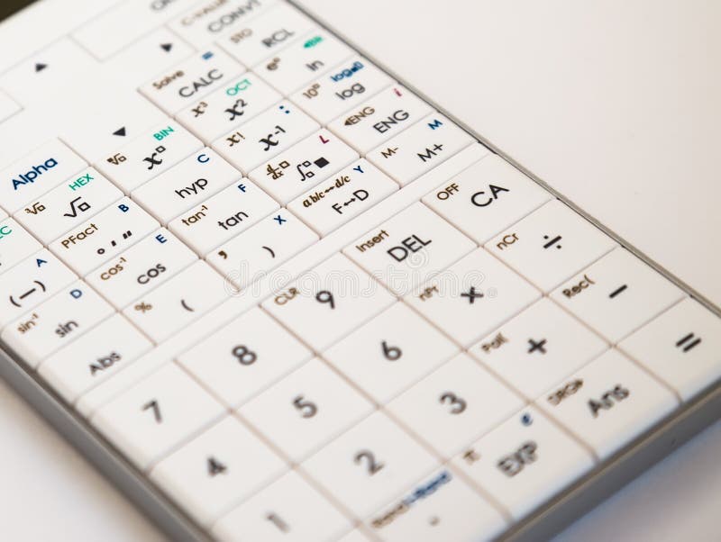 Modern Scientific Calculator Stock Image - Image of computer ...