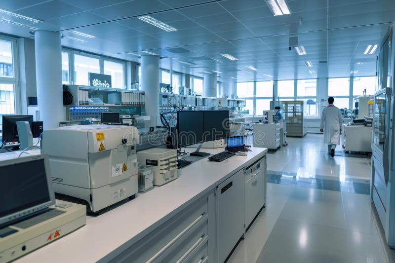Modern Scientific Laboratory with Advanced Equipment and Researchers ...