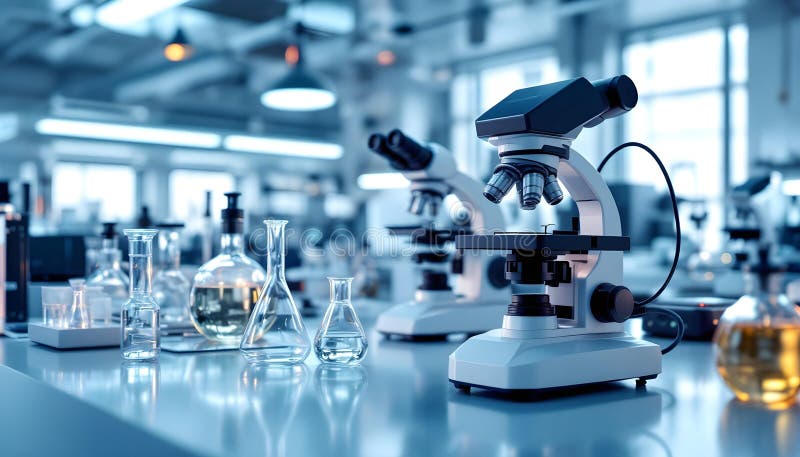 Modern Scientific Laboratory Research Microscopes and Equipment for ...