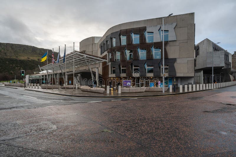Modern Scottish Parliament Building in Edinburgh. Editorial Stock Image ...