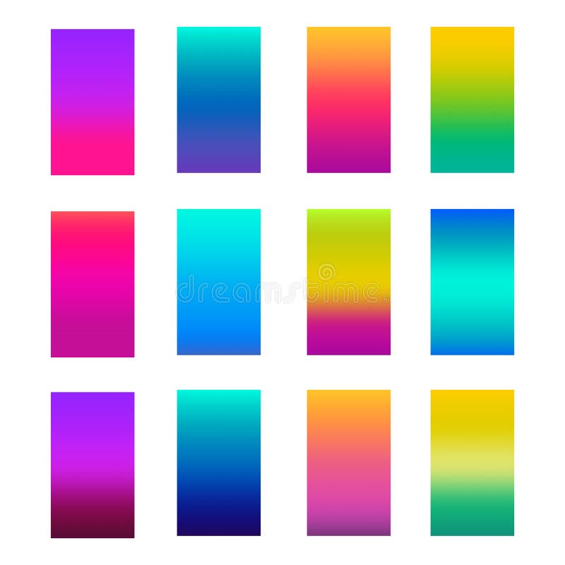 Color gradients set stock vector. Illustration of green - 113201449