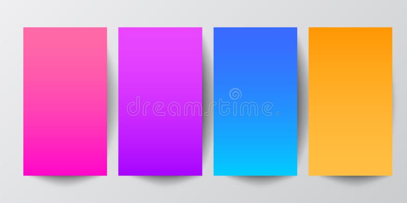 Modern Screen Color Gradients. Vector Design for Mobile App Stock ...