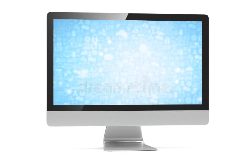 Modern Screen Monitor stock photo. Image of electronic - 63207282