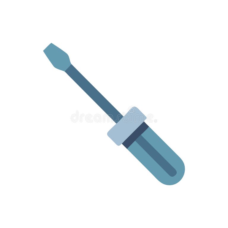 Modern Screwdriver Icon for DIY Stock Image - Illustration of ...
