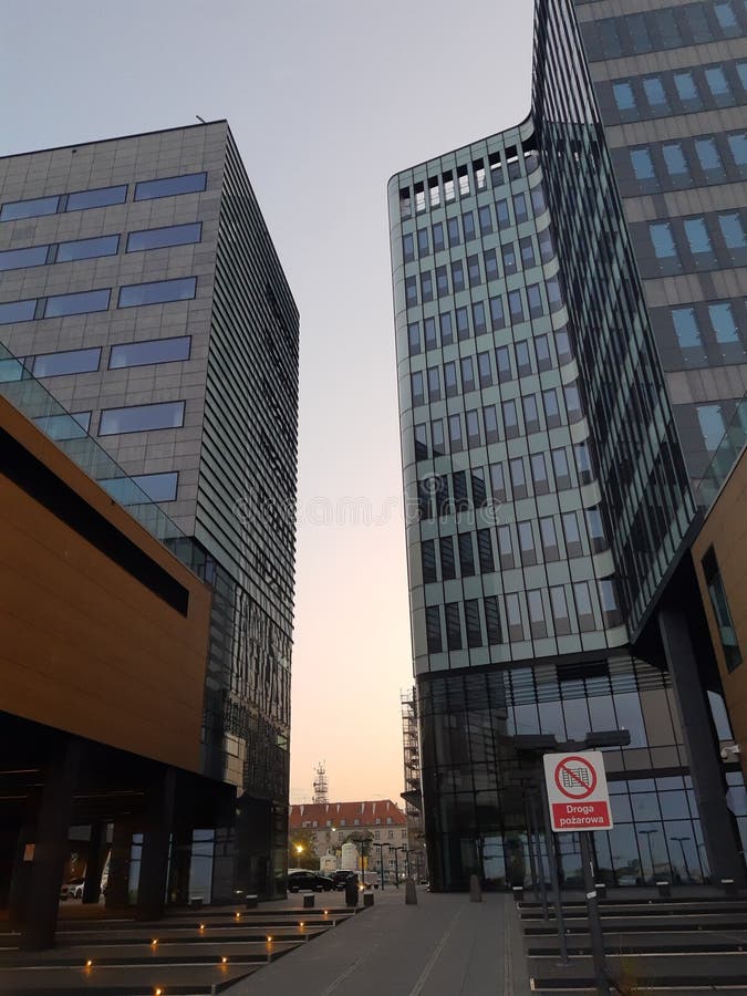 Modern Sea Tower in Gdynia stock photo. Image of tower - 287410804