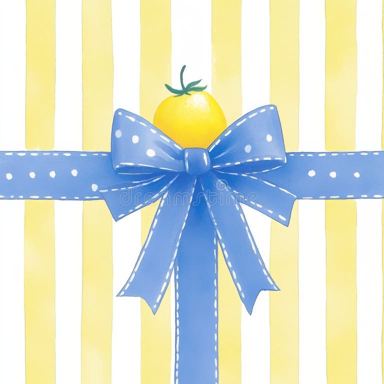 A Modern Seamless Checkered Pattern Featuring Bows and Lemons Showcases ...