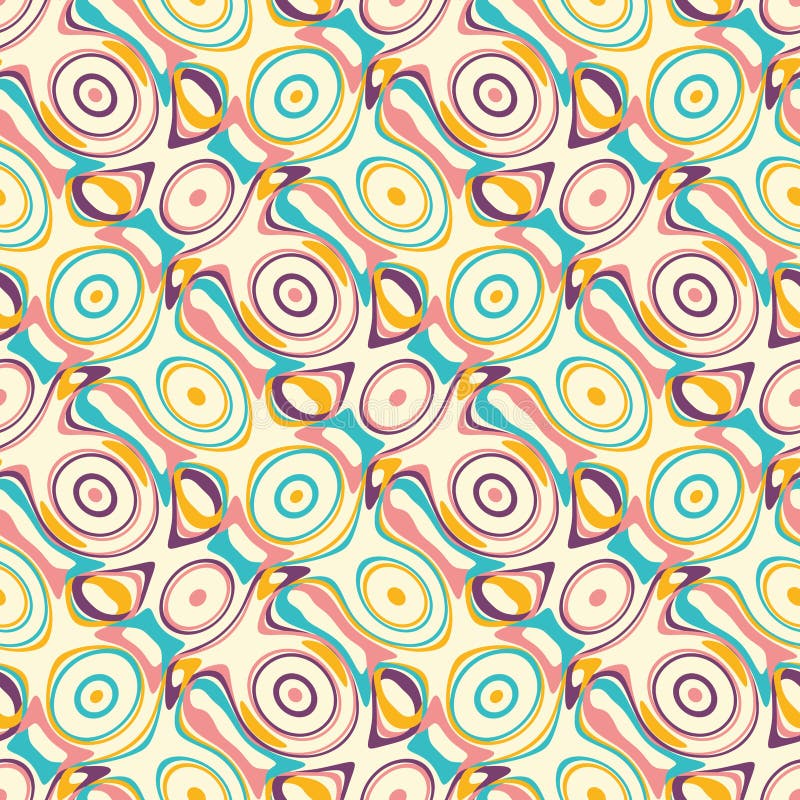 Modern seamless pattern stock illustration. Illustration of rotation ...