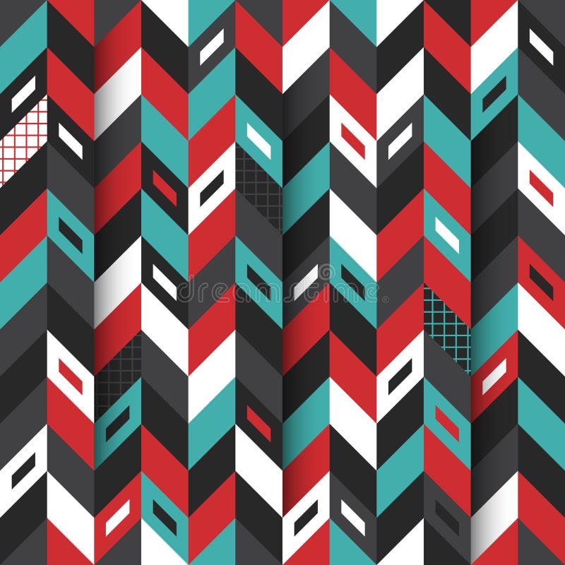Modern Seamless Pattern with Colorful Shapes Stock Vector ...
