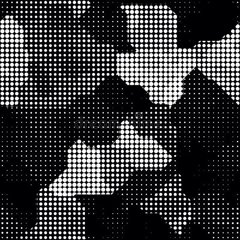 Modern Seamless Pattern with Dots Transition Halftone Stock Vector ...