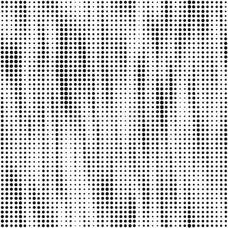 Modern Seamless Pattern with Dots Transition Halftone Stock Vector ...