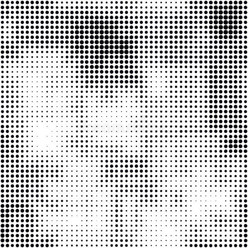 Modern Seamless Pattern with Dots Transition Halftone Stock Vector ...