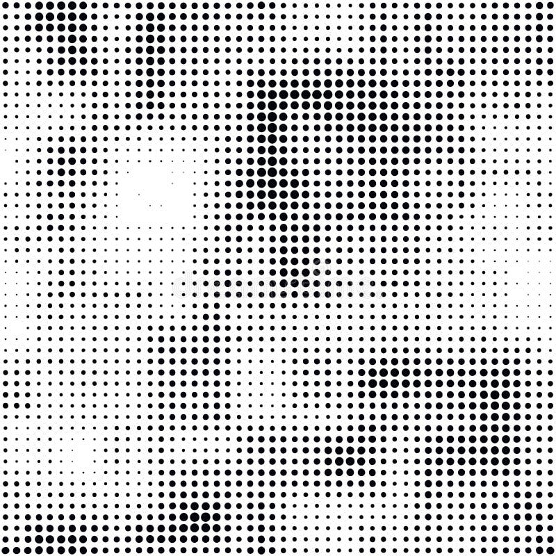 Modern Seamless Pattern with Dots Transition Halftone Stock Vector ...