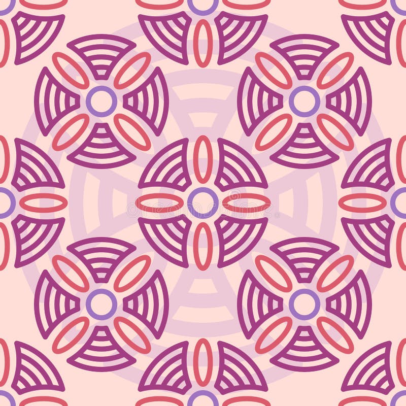 Modern Seamless Pattern with Simple Geometric Figures Stock Vector ...