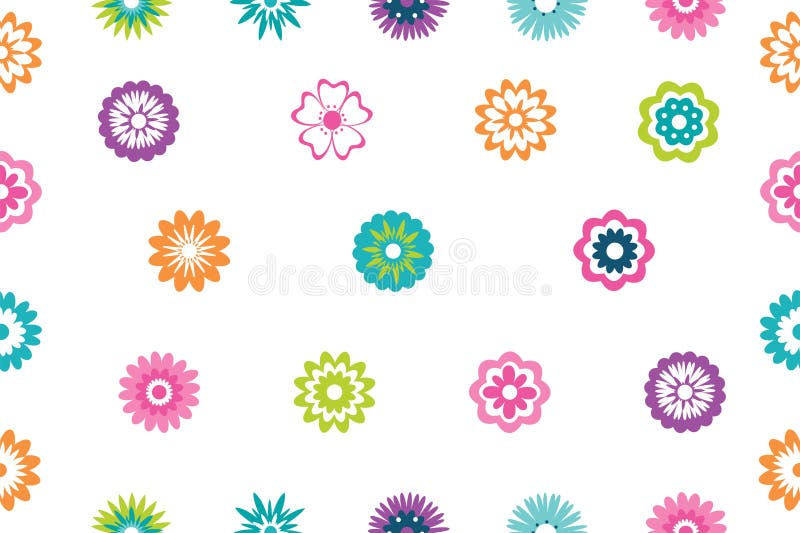 Modern Seamless Print Pattern with Spring Botanical Flowers. Floral ...