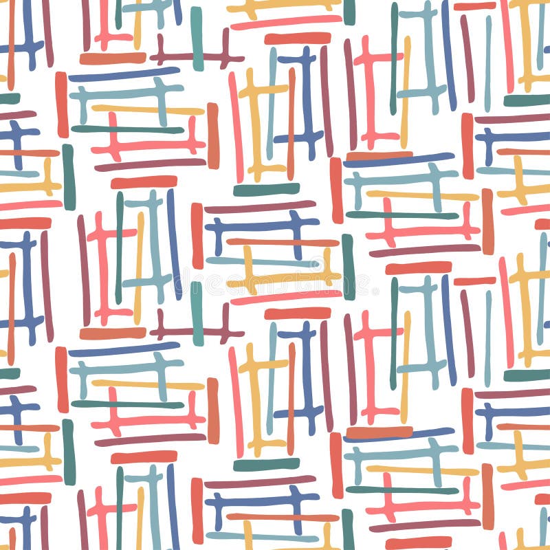 Modern Seamless Stylized Design with Abstract Colourful Perpendicular ...