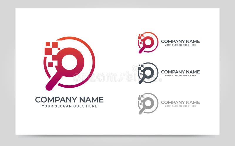 Modern Search Logo Design Template. Editable Symbol Icon Logo Design ...