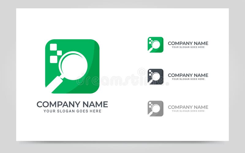 Modern Search Logo Design Template. Editable Symbol Icon Logo Design ...