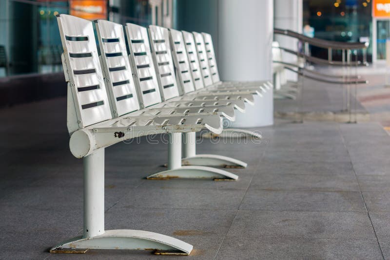 Seating at Modern Bus Stop Station Stock Image - Image of station ...