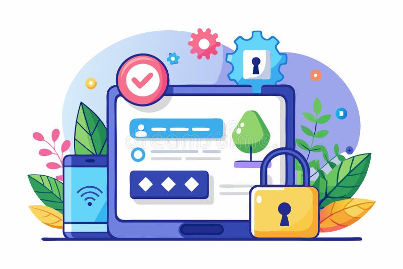 A Modern Secure Login Interface with Customizable Options, Displayed ...