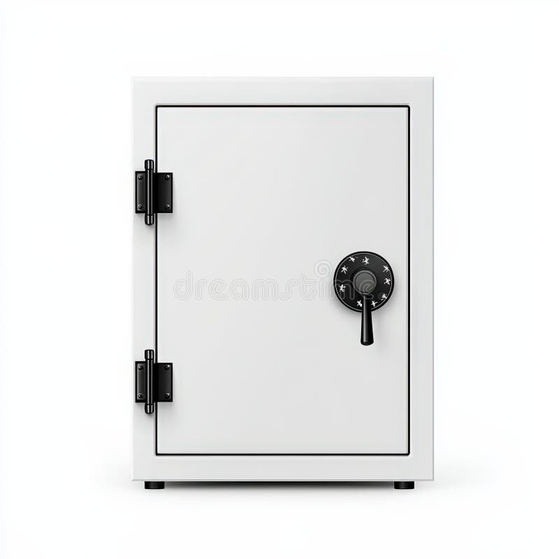 A Modern Secure White Safe with a Combination Lock Perfect for Storing ...