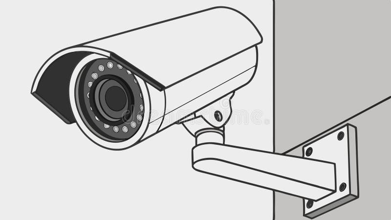 Modern Security Camera, Advanced Surveillance, Vector Design Generative ...