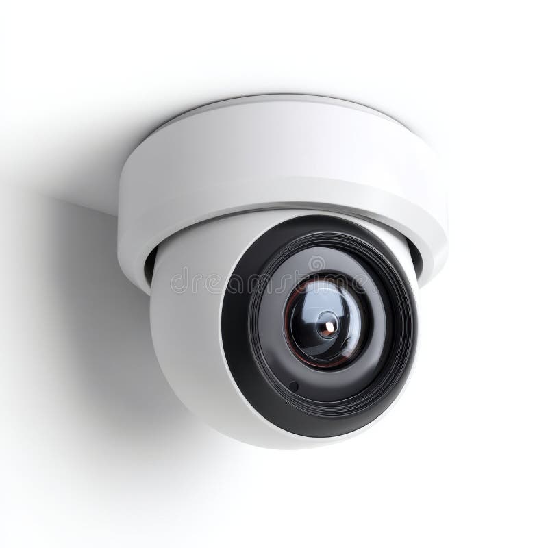 Modern Security Camera Installed on a Ceiling for Surveillance in a ...