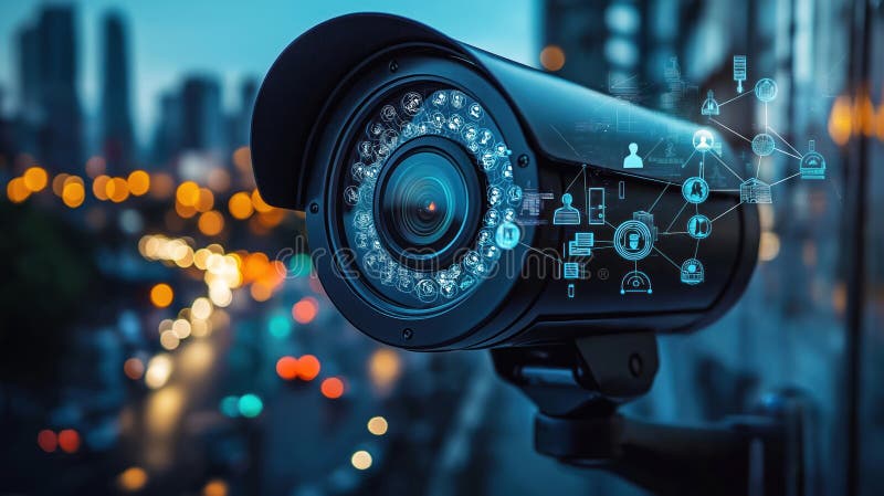 Cyber Surveillance Digital Concept with Spy Eye 3D Illustration Stock ...