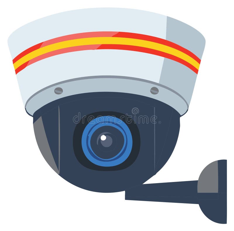 Modern Security Dome Camera, Digital Surveillance Technology for Safety and Crime Prevention ...