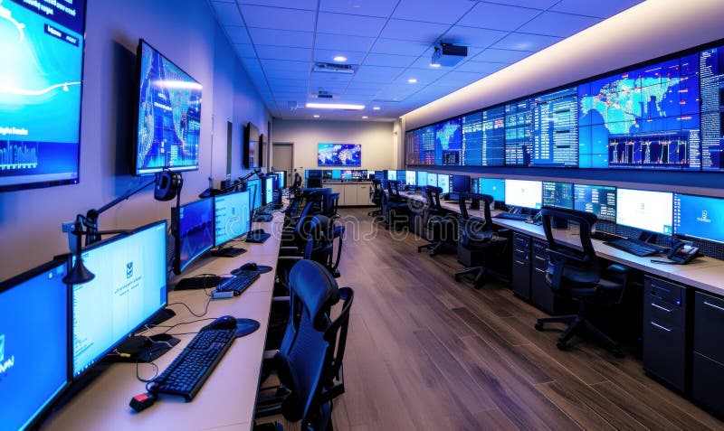 Modern Security Camera Observing Public Space with Blurred Background ...