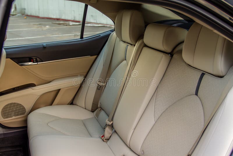 Modern sedan car inside. stock photo. Image of design - 235276132